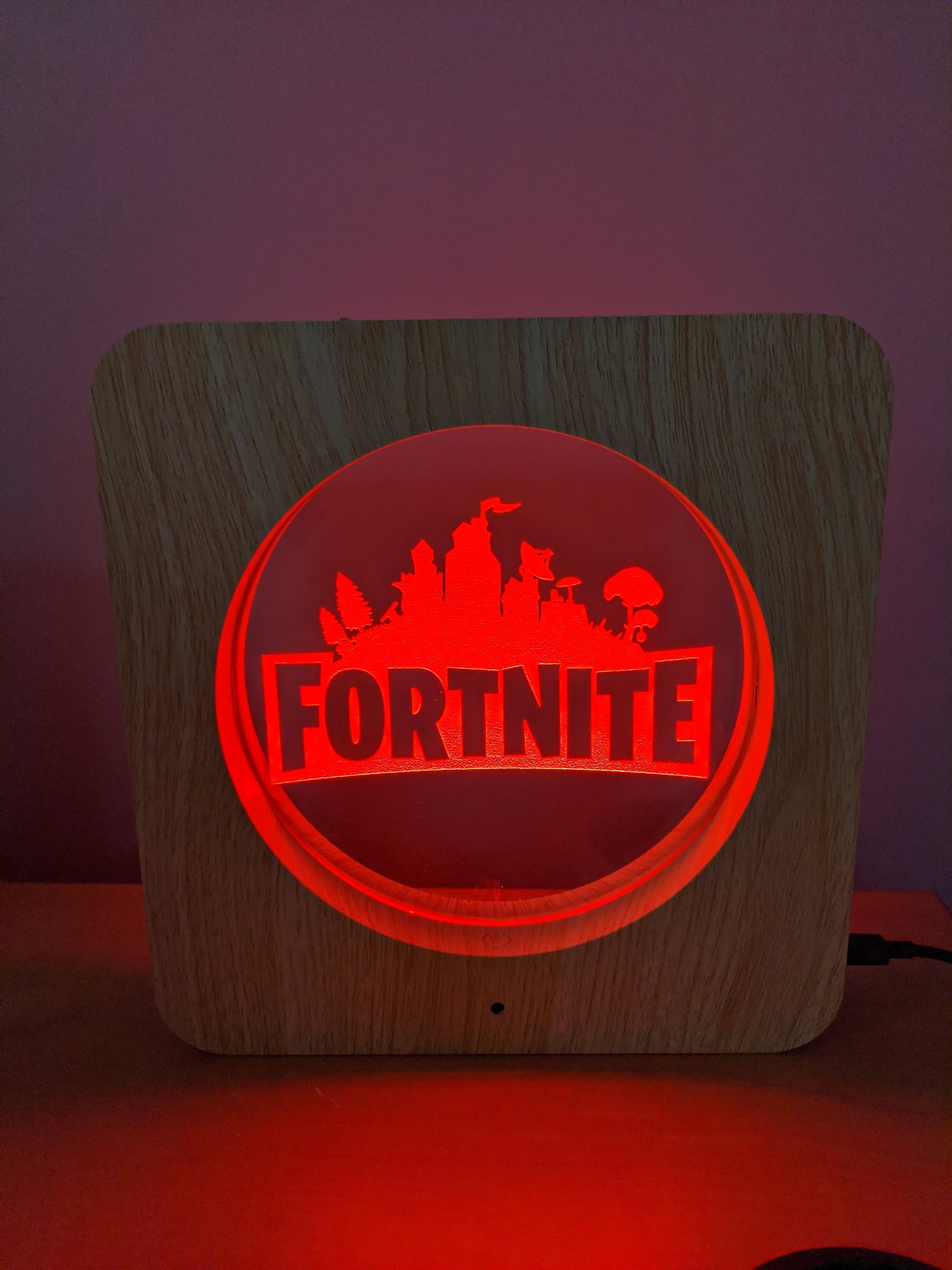 OLD - Fortnite Logo - Custom LED Lamp – Schninja.com - Custom LED Lights