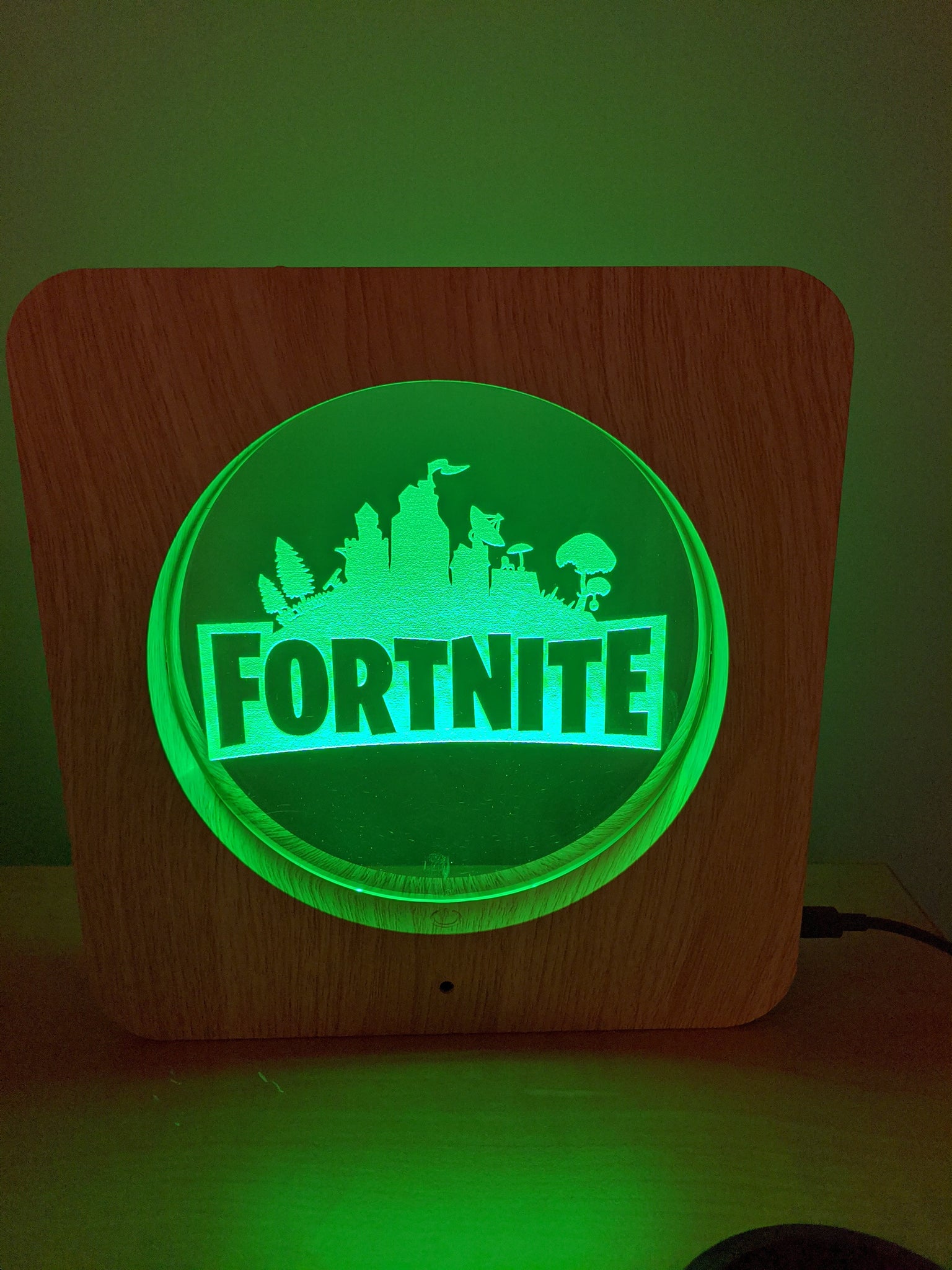 OLD - Fortnite Logo - Custom LED Lamp – Schninja.com - Custom LED Lights