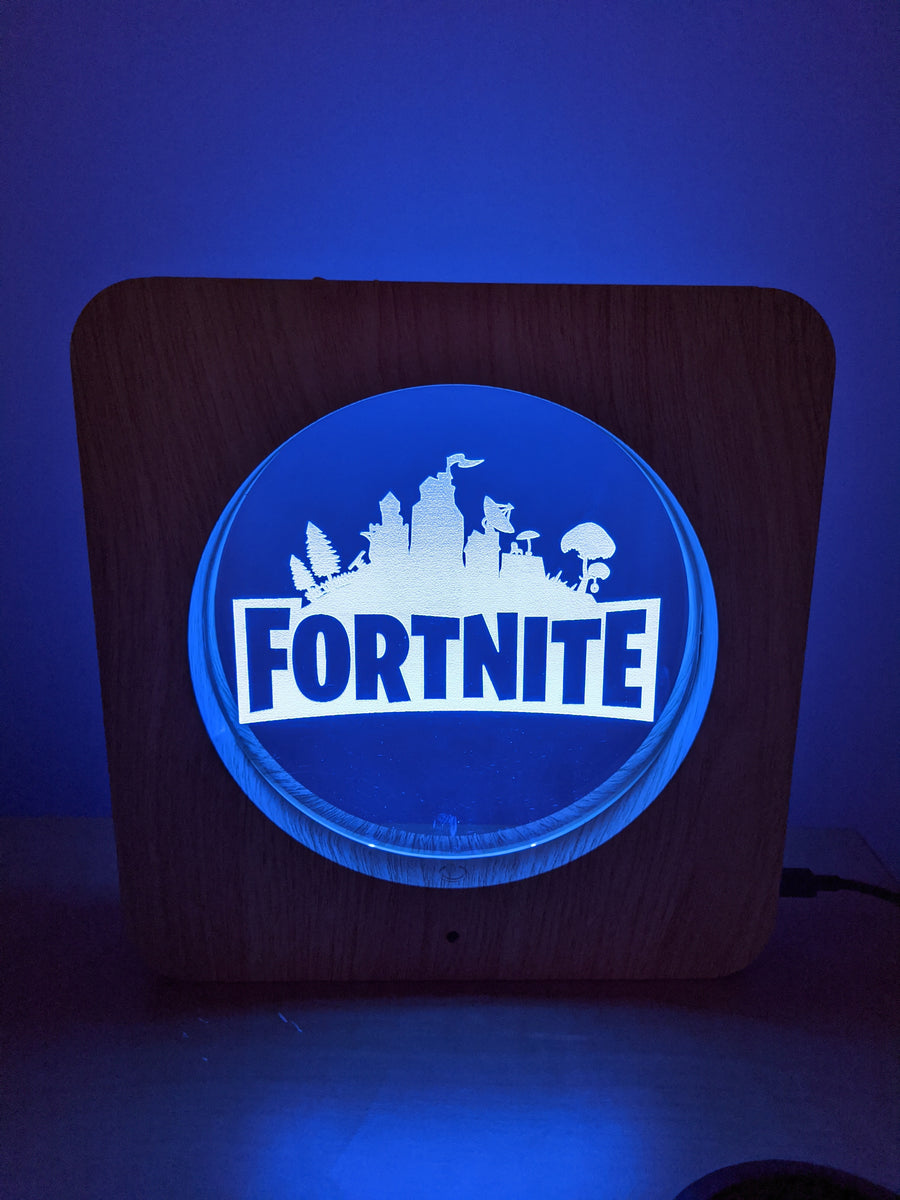 OLD - Fortnite Logo - Custom LED Lamp – Schninja.com - Custom LED Lights