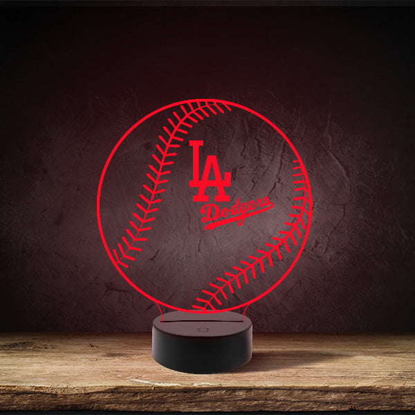 LA Dodgers - Puck Base LED Light – Schninja.com - Custom LED Lights