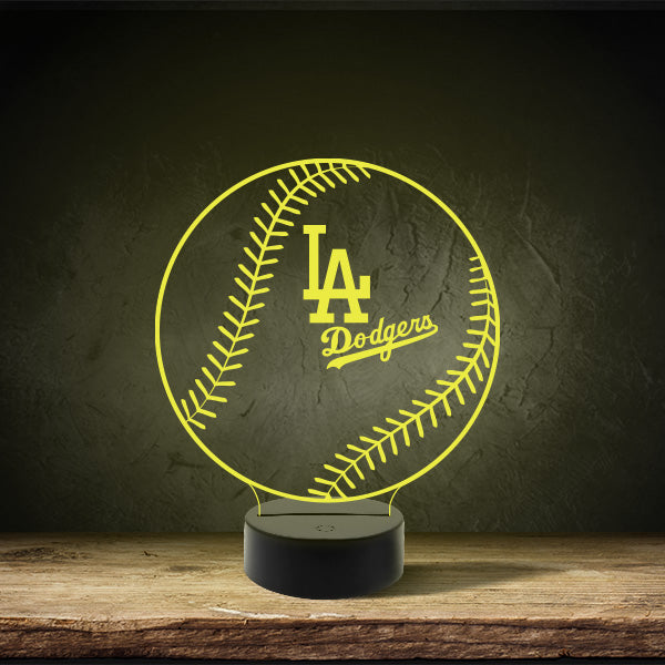 LA Dodgers - Puck Base LED Light – Schninja.com - Custom LED Lights